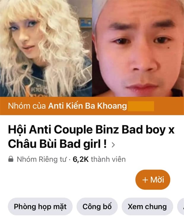 Binz và Châu Bùi bị lập nhóm anti-fan với hơn 6 nghìn người tham gia vì ...